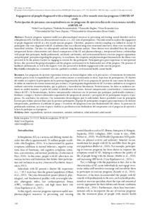 Engagement of people diagnosed with schizophrenia in a five-month exercise program: CORTEX-SP ...